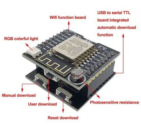 esp 12f module serial wifi witty cloud development board for