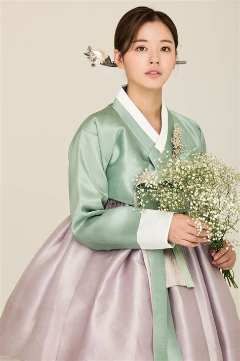 청량할 녹 시모 고유한복