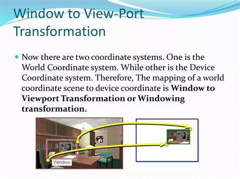 Window To Viewport Transformation In Computer Graphics Withpptx