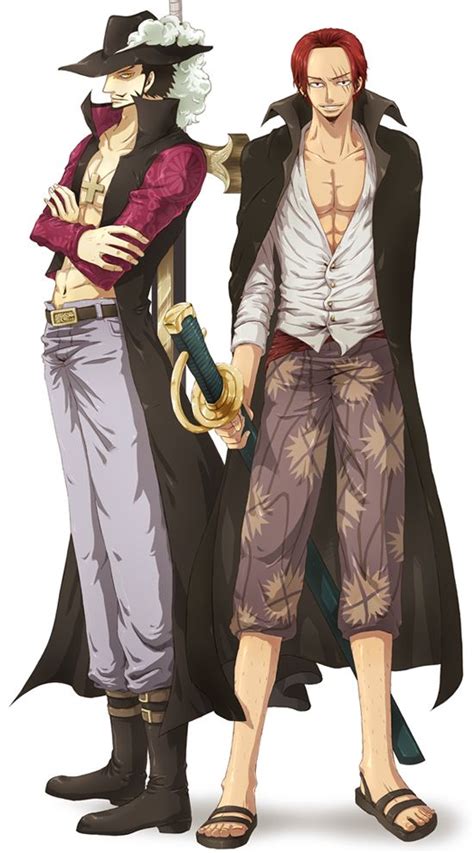 Shanks And Mihawk One Piece Fanart One Piece One Piece Pictures