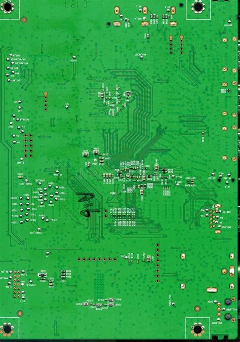 Motherboard Close Up Motherboard Electrons Circuit Board With Electrons Electronic Circuit