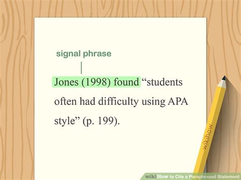 3 Ways To Cite A Paraphrased Statement Wikihow