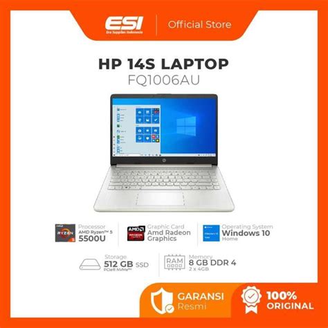 Jual Hp Laptop S Fq Au Ryzen U Gb Ssd W Ohs Fhd Gold Di Seller Era Supplies