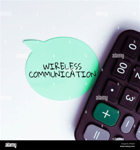 Writing Displaying Text Wireless Communication Concept Meaning Methods