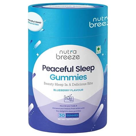 Buy Nutrabreeze Peaceful Sleep Gummies Natural Melatonin Gummies
