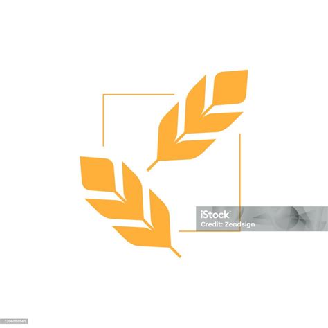 밀 또는 보리 귀 수확 밀 곡물 성장 쌀 줄기 와 전체 빵 곡물 또는 필드 시리얼 영양 호밀 곡물 농산물 귀 기호 월계수 벡터 아이콘입니다 격리된 벡터 아이콘 1위에 대한