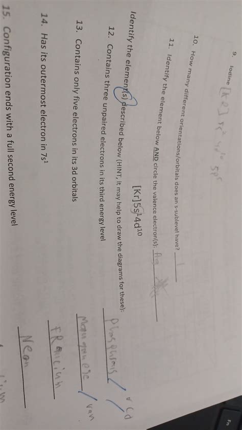 Help With Orbitals R Chemistryhelp