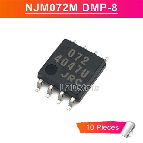 10pcs 072 Jrc Sop8 Njm072m Jrc072 Dmp 8 Sop 8 Smd Dual J Fet Input Operational Amplifier Chip Ic