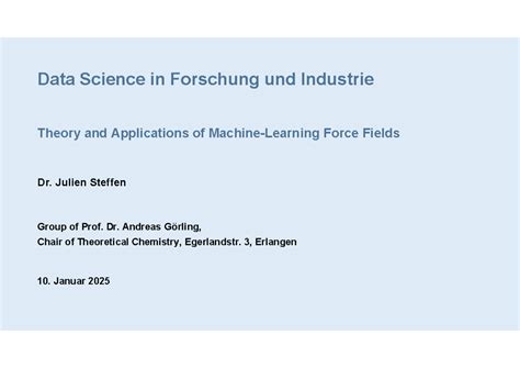 Dft And Machine Learning Potentials In Theoretical Chemistry Chem 8