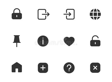 user interface web icons stock vector illustration of logo 289337334