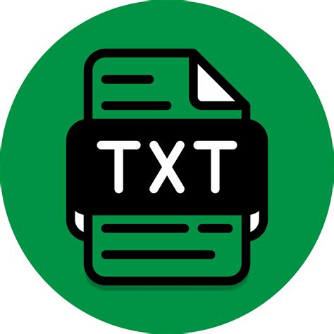 txt file type icon document files or format extension icons symbol