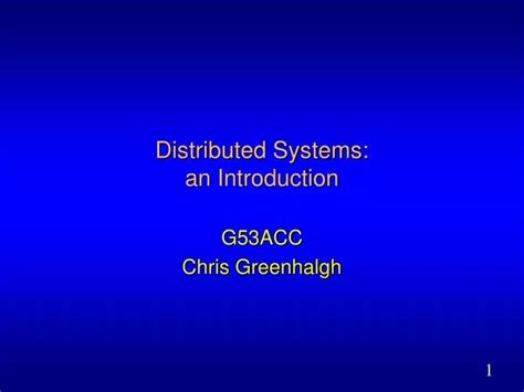 Ppt Distributed Systems An Introduction Powerpoint Presentation