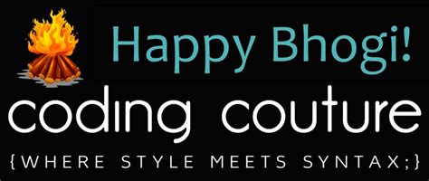 🌟 Happy Bhogi Coding Couture