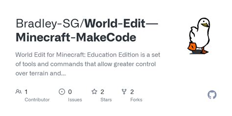 World Edit Minecraft Makecodereadmemd At Main · Bradley Sgworld