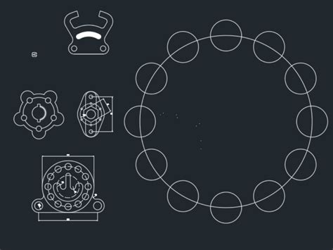 Use Of Polar Arrays In Autocad Cad Download 3948 Kb Bibliocad