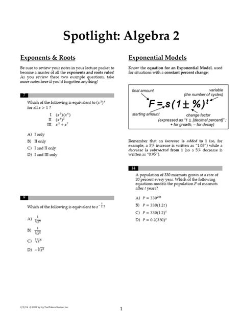2024 Ss Algebra 2 Pdf Function Mathematics Quadratic Equation
