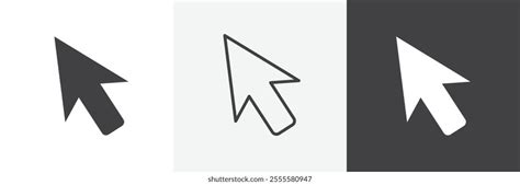 Mouse Icon Vector Set Ui Designs Stock Vector Royalty Free 2555580947 Shutterstock