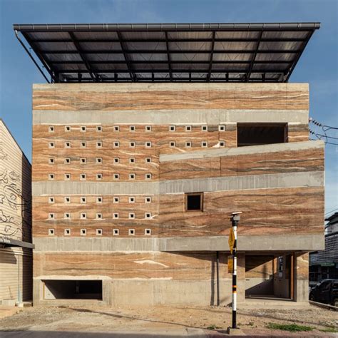Seven Interlocking Buildings With Parts That Overlap Or Fit Together