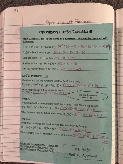 Misscalcul8 Algebra 2 Unit 1 Characteristics Of Functions Interactive