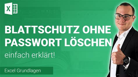 👉 Blattschutz Ohne Passwort Entfernen Einfach Erklärt Lerne Microsoft Excel