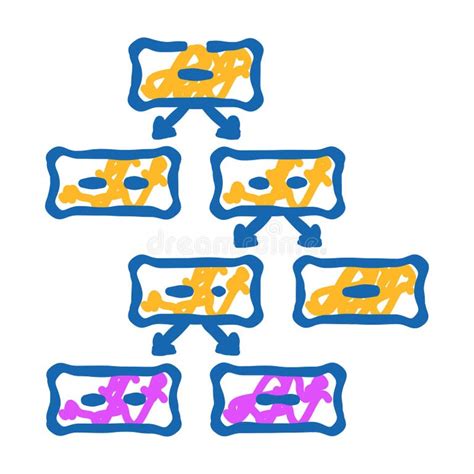decision tree algorithm icon doodle illustration stock vector illustration of scribble icons