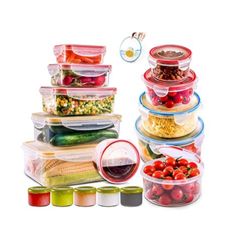 Food Storage Containers With Airtight Lids Freezer And Microwave Safe Bpa Free Plastic Meal Prep
