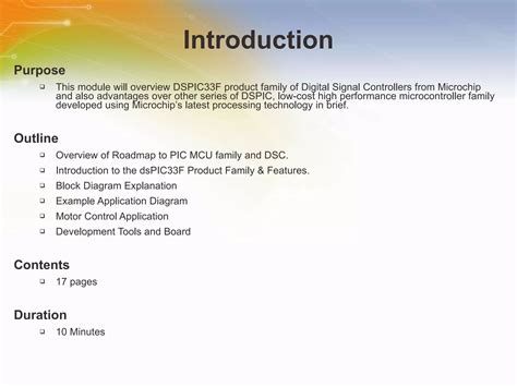 Dspic33f High Performance 16 Bit Digital Signal Controllers Ppt