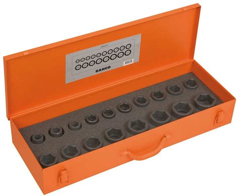 Bahco K8901z 18 Impact Sockets Set 3 4 Hexagonal Inch Sizes In Case 18 Pieces Klium