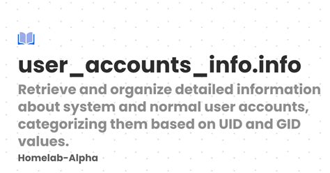 Useraccounts Homelab Alpha