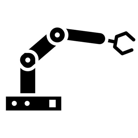 Premium Vector Robotic Arm Vector Illustration