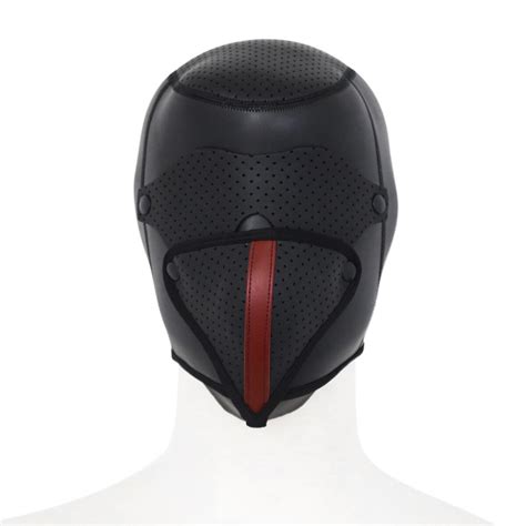 Full Covered Hood Mask Bdsm Bondage Toysadult Game Removable Blindfold