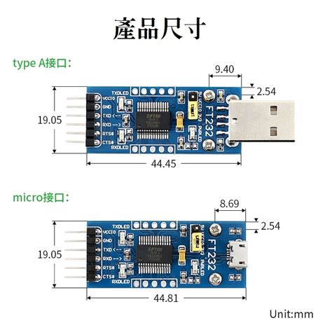 【樂意創客官方店】原廠晶片 Ftdi Ft232rl Usb Uart 模組 Usb Ttl 5 3 3v切換 6腳接口 蝦皮購物