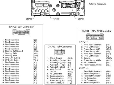 Toyota Prius 2003 2005 53810 86120 47120 Head Unit Pinout Diagram