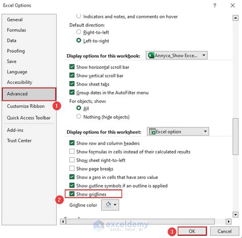 How To Show The Gridlines In Excel 3 Methods ExcelDemy