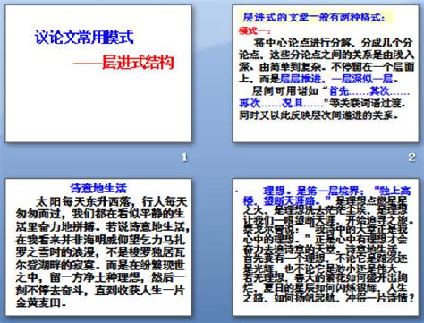 议论文结构模式层进式ppt1 通用