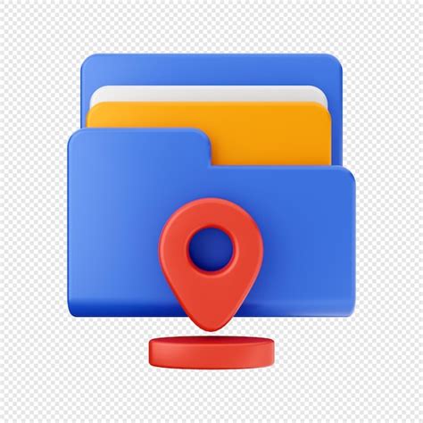 Premium Psd 3d Folder Data File Storage Icon Illustration