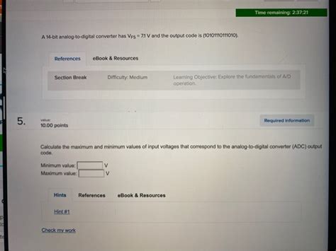 Solved Time Remaining 23721 A 14 Bit Analog To Digital