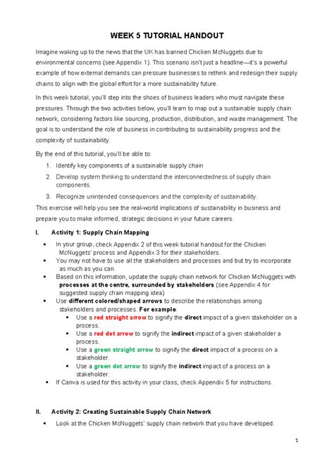 Week 5 Tutorial Handout Week 5 Tutorial Handout Imagine Waking Up To