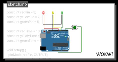 Traffic Light Wokwi ESP32 STM32 Arduino Simulator