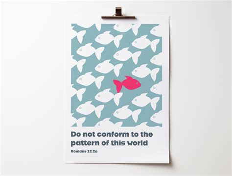 Do Not Conform To The Pattern Of This World Romans 12 Verse 2 Print The Christian Poster Company