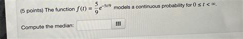 Solved Compute The Median Chegg