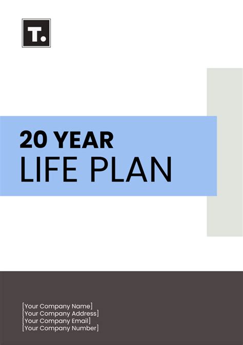 Free Life Plan Templates Editable And Printable