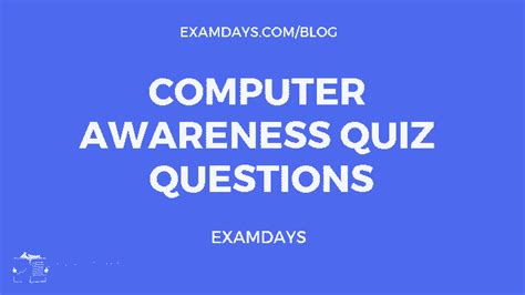 Computer Awareness Quiz For Bank Exams Online Mcq Bits