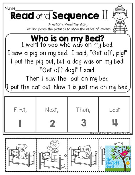 Picture Story Sequence Worksheet Grade 1