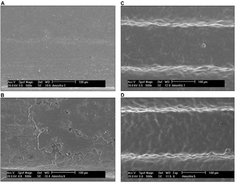 Scanning Electron Micrographs Of Brackets Before And After Artificial