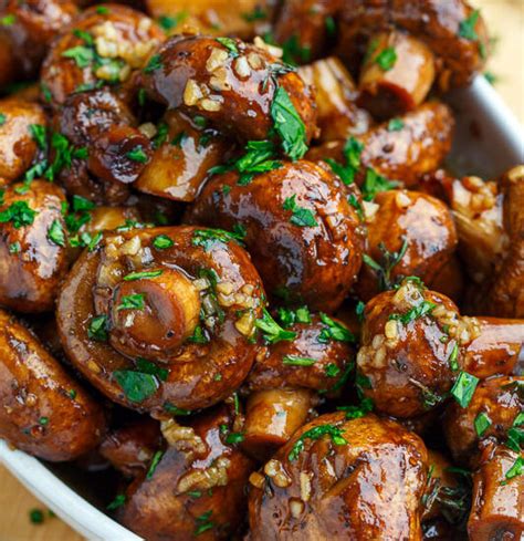 Garlic Butter Roasted Mushrooms Healthy And Keto Recipes