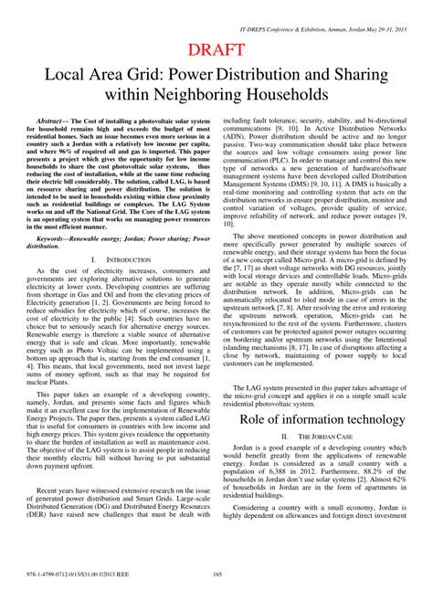 Pdf Local Area Grid Power Distribution And Sharing Within