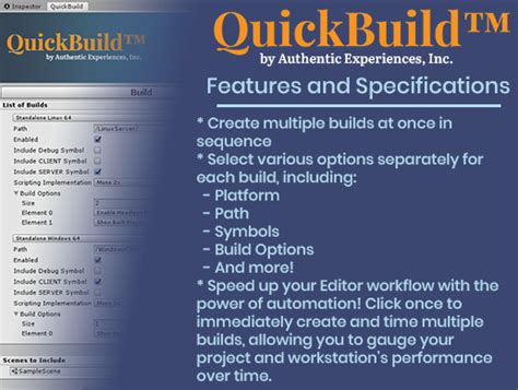Quickbuild 实用工具 工具 Unity Asset Store