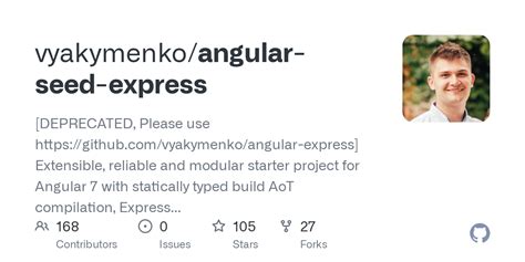 Github Vyakymenkoangular Seed Express Deprecated Please Use Vyakymenko