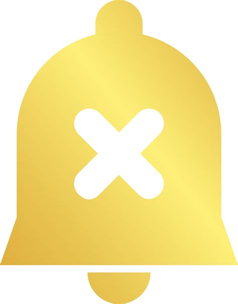 Gold Disable Notification Icon 11934366 Png